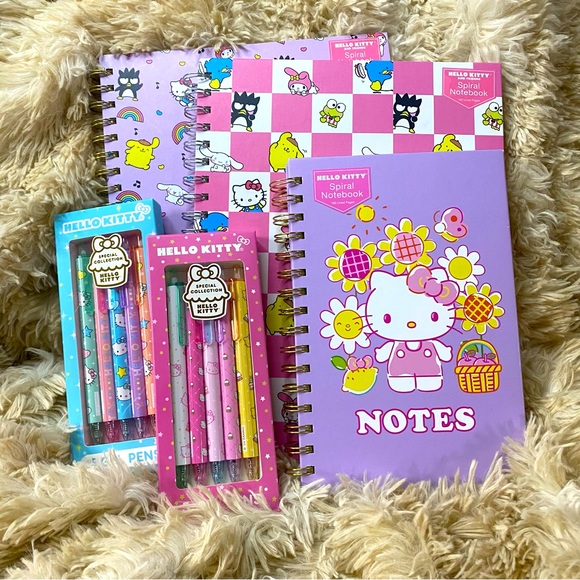 Office | Hello Kitty Notebooks And Special Addition Gel Pens Journal ...